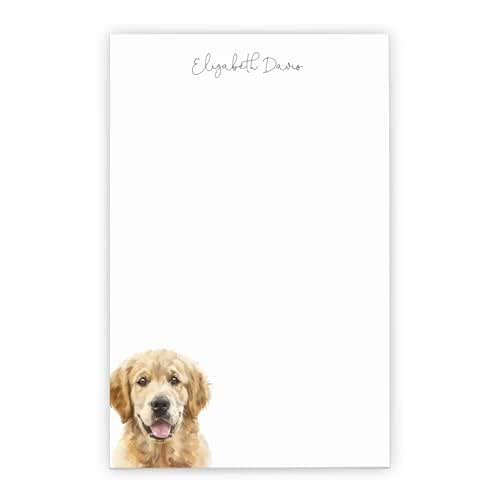 Amazon.com: Golden Retriever Custom Notepads For Note Taking, Choose ...