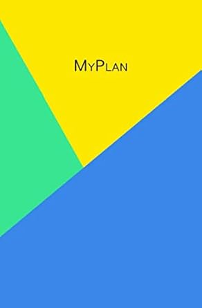 Amazon.com: MyPlan: One Month Planner|Designed for 1 Month of ...