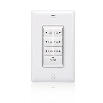 ECOELER Wall Timer Switch, 15A Countdown Timer Switch with Push Button ...