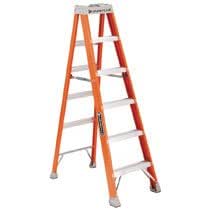 12-Ft. Step Ladder, Fiberglass, Type IA, 300-Lb. Duty Rating ...
