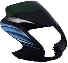 Front Headlight Visor For Passion Pro TYPE-2 (2016) (Black/Blue ...