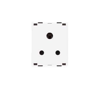 L&T Englaze 2 Module Socket 6AX 3-Pin With ISI | Modular Switches ...