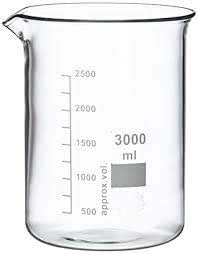 Beaker 3000 ml, Low form (Pack of 1) : Amazon.in: Home & Kitchen