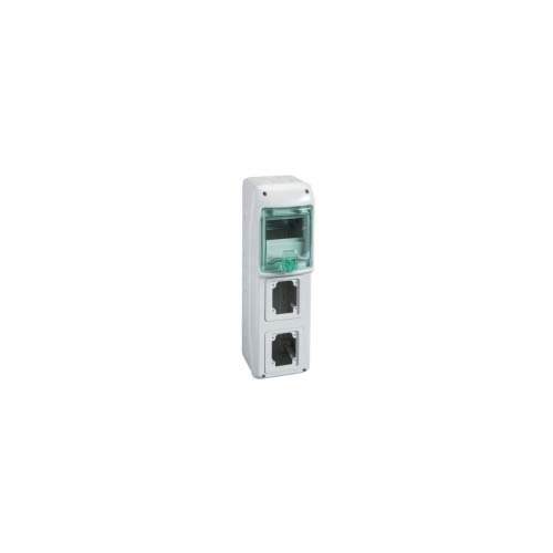 Schneider Electric 13178 ENCLOSURE KAEDRA FOR 2 SOCKETS, White : Amazon ...
