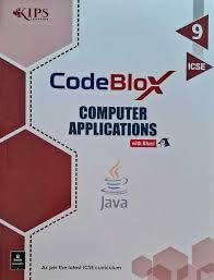 KIPS CodeBlox Computer Applications with bluej Java Class 9,