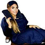 Amazon.com: 6 Piece Premium Airplane Sleep Travel Kit with blanket ...