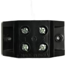 60A 2 Way Bakelite Connector Strip Black Screw Terminal Connection ...