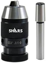 Shars 1/32“-1/2" JT33 Heavy Duty Keyless Drill Chuck & 1/2" Straight ...