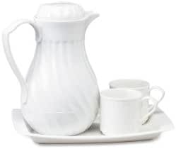 Amazon.com: Hormel(R) Swirl Design Carafe Set, White : Home & Kitchen