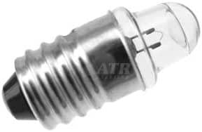 Replacement for 222 Miniature Light Bulb, 2.25 Volts, E10 Base, (10 ...