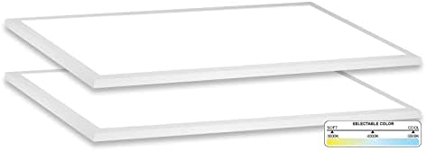 NUWATT 4 Pack 2x4 LED Drop Ceiling Flat Panel Troffer Light, Wattage ...