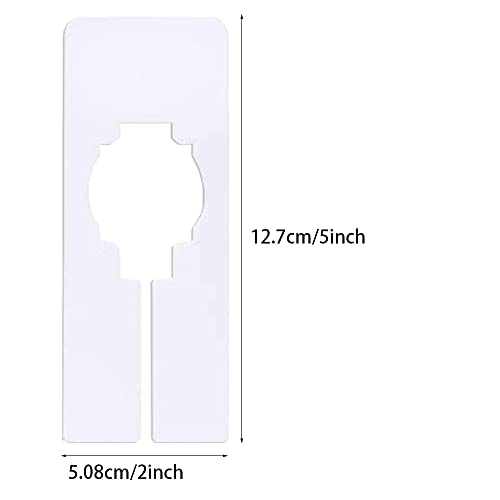 10 Pcs Clothes Hanger Divider White Rectangular Clothing Rack Size ...