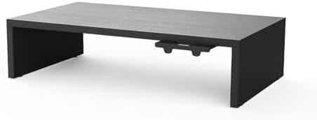 GRIFEMA Wood Monitor Stand Riser with Smartphone Holder, Laptop Desk ...