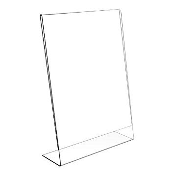 GOLD LEAF A4 Acrylic Portrait Counter Poster Display Stand - Clear ...