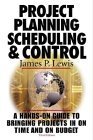 Buy Project Planning, Scheduling & Control, 3rd Edition Book Online at ...
