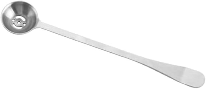 Amazon.com: PurYupearl Stainless Steel Olive Strainer Spoon, Long Handle Jam Slotted Spoon with ...