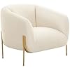 Amazon.com: TOV Furniture Kandra Cream Velvet Accent Chair by Inspire ...