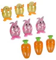 Amazon.com: AJS Plastic Character-Shaped Easter Eggs, 3-ct. Pack(Bunny ...