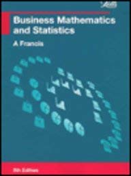 Buy Business Mathematics and Statistics (Business Textbooks) Book ...
