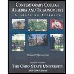 Contemporary College Algebra and Trigonometry A Graphing Approach ...