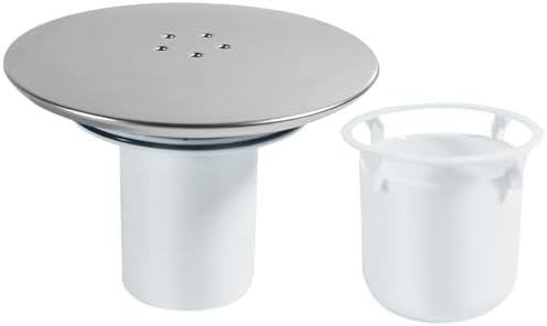 120mm Stainless Steel Cover Cap for 90mm High/Fast Flow Shower Tray ...