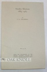 Stanley Morison 1889-1967: S. H. Steinberg: Amazon.com: Books