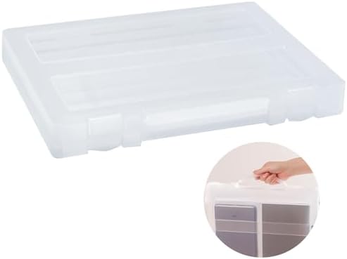 Amazon.com: Marte Vanci Clear A4 Paper Storage Box with Lids Portable ...