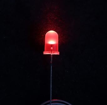 Red LED 5mm, Light Emitting Diode (red in red) basic Pack of 100 ...