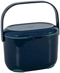 Addis Compost Caddy Food Waste Kitchen Storage Bin - Black & All-Green ...