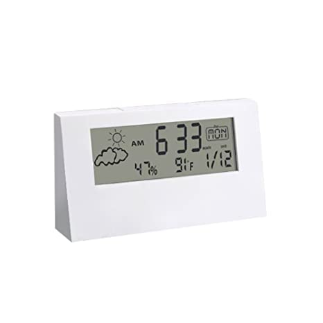 Sharp weather station clock with backlight : Amazon.in: Home & Kitchen