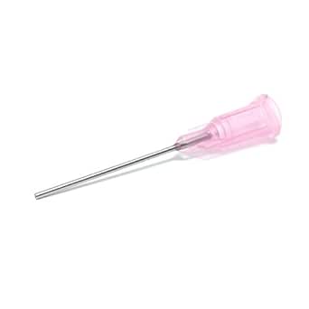 20 Pack - 20 Ga 1 Inch Blunt Tip Dispensing Needle with Luer Lock,Pink ...