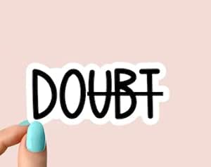 Amazon.com: do crossout Doubt Sticker, Motivational Workout Laptop ...