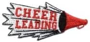 Amazon.com: Cheer Iron On Patch Cheerleading Sports Games Spirit ...