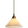 Amazon.com: LINGCMP Cone Bowl Glass Modern Marble Pendant Light Mid ...