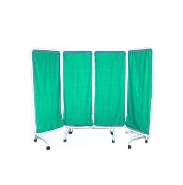 Buy Bedside Screen Four Panels with Curtain Cloth for Hospital Online ...