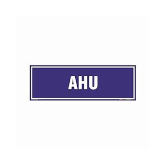 buysafetyposters.com - AHU Identification Board In English - PVC ...