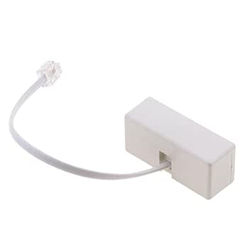 Lyla 2-Way RJ11 Telephone Plug to Socket Adapter Splitter for Landline ...