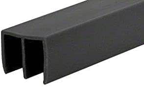CRL Black Upper Plastic Track for 1/4" Sliding Panels - D712BL : Amazon ...