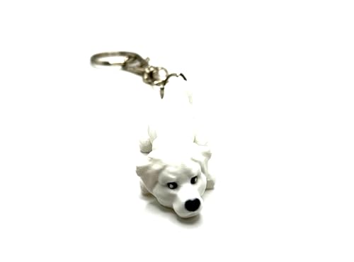 Amazon.com: 3D Printed Dog Keychain Charm and Toy Animal for Kids and ...