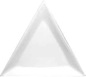 Amazon.com | White Triangle Plates Crockery Dinner Set 29cm 11 1/2 ...