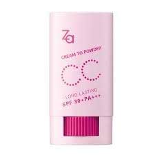 Amazon.com : Za Cream to Powder Long Lasting SPF30 PA+++ Natural 8g ...