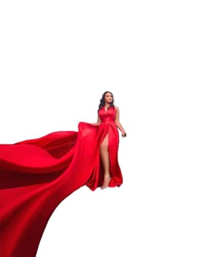 Amazon.com: Red Long Flying Dress Flying Dress for Photoshoot Long ...