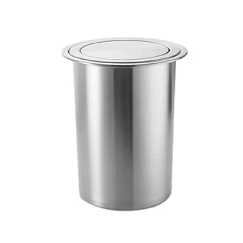 Worktop Waste bin with lid Embedded Type Trash Bin Flap Countertop ...
