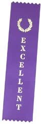 Amazon.com: Excellent (Purple) Award Ribbons (Pinked, No Card & String ...