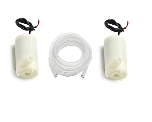 Tzzot Mini Water DC 3V 5V Micro Motor Pump, 1M Clear Vinyl Tubing ...