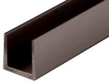 CRL Duranodic Bronze 9/16" U-Channel - 12 ft Long - Metal Industrial ...