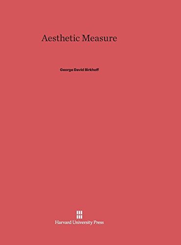 Aesthetic measure,: Birkhoff, George David: Amazon.com: Books