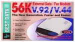 Amazon.com: Best Data 56K V.92 External Fax Modem (56SX92) : Electronics