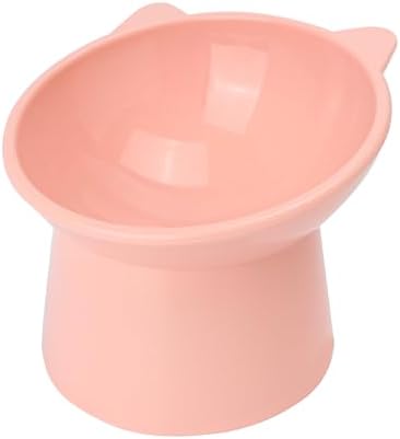 Amazon.com : Pink Cat Food Bowl Elevated Tilted Raised Slanted Stand ...