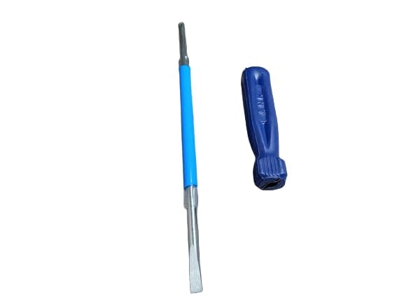APNI SHOP 2in1 Screwdriver Long Size|6" with steel Rod and Blue PVC ...